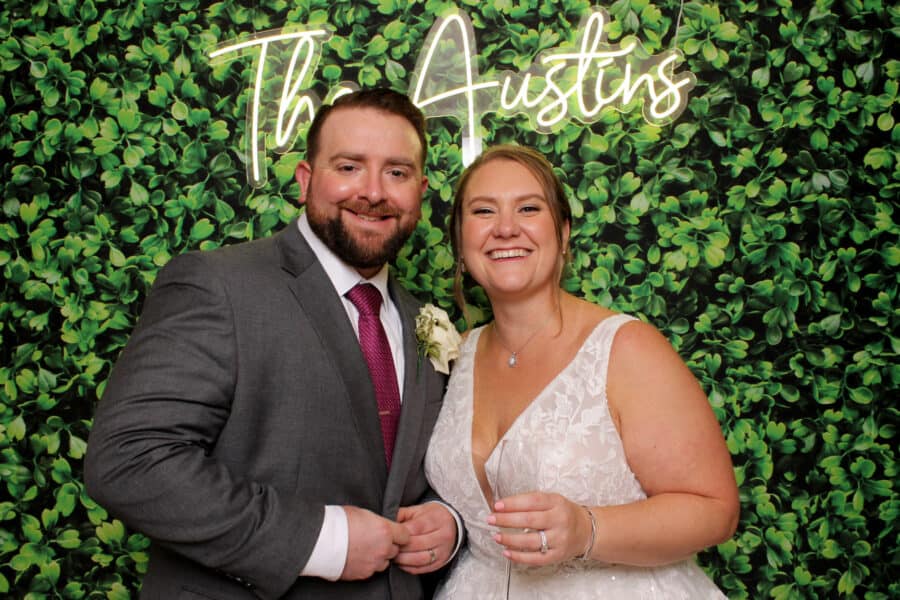 Charlotte + Tyler Wedding Photo Booth at Chevy Chase Club